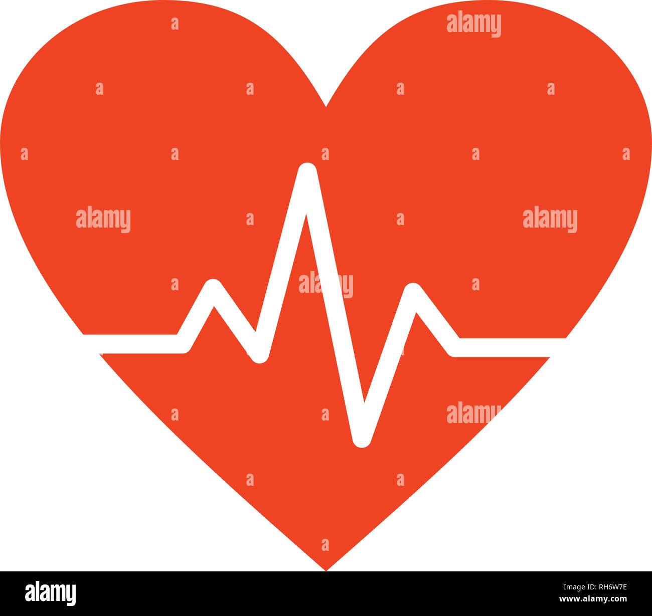 électrocardiogramme ecg Banque d'images vectorielles - Alamy