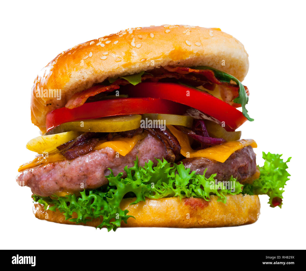 Double Decker Burger Banque De Photographies Et Dimages à Haute