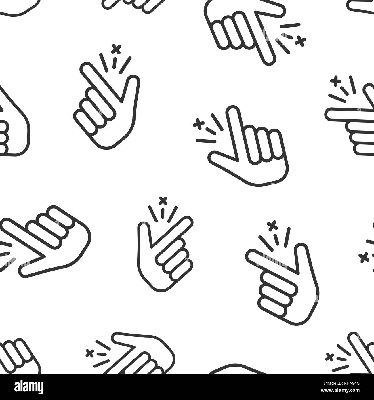 Symbole du doigt Banque d'images vectorielles - Alamy