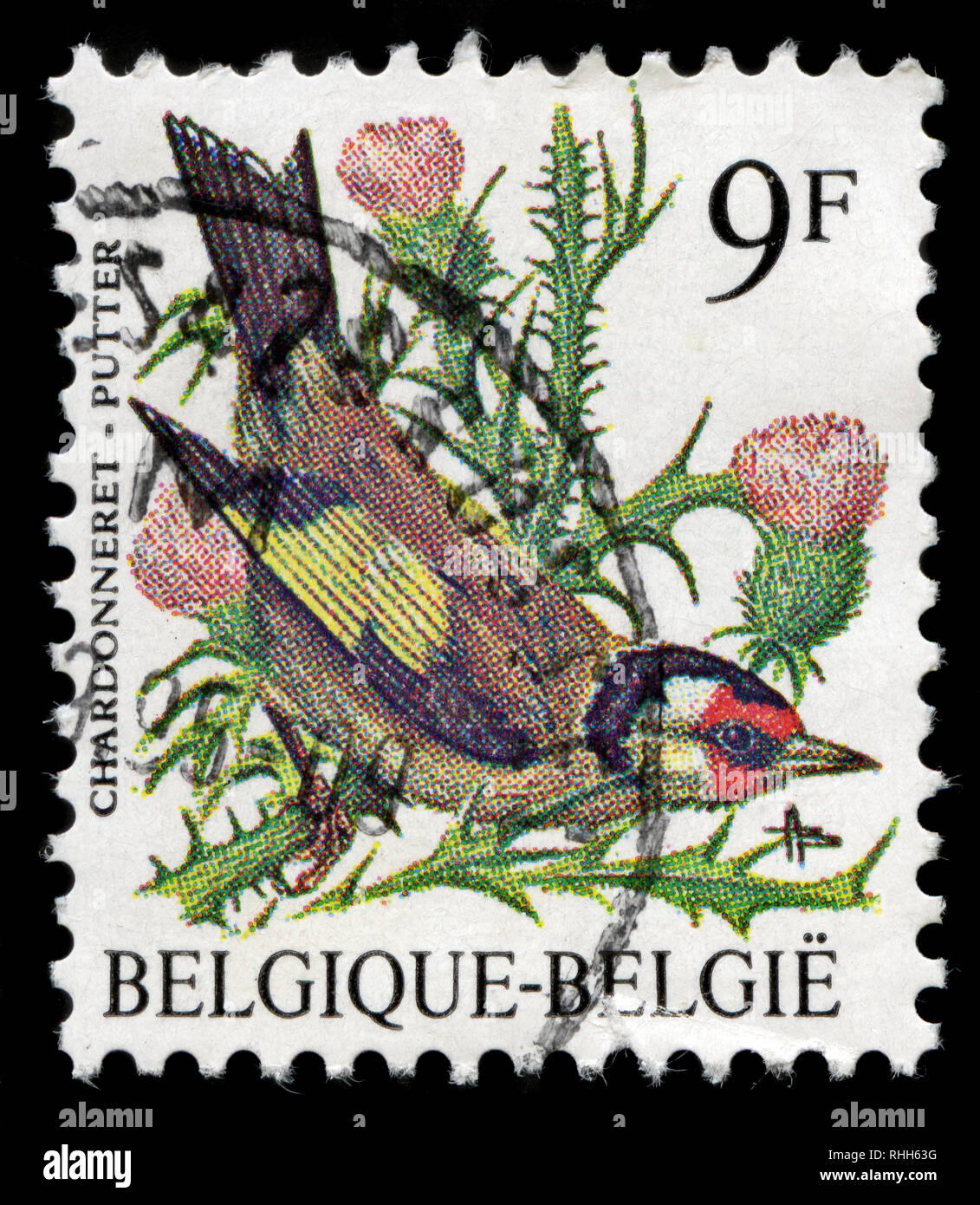 Timbre-poste de la Belgique dans les oiseaux de Buzin série émise en ...