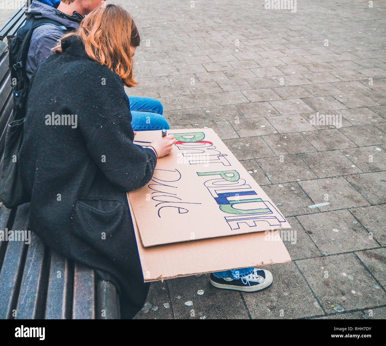 Jeune Activiste Climatique Banque d'image et photos - Alamy