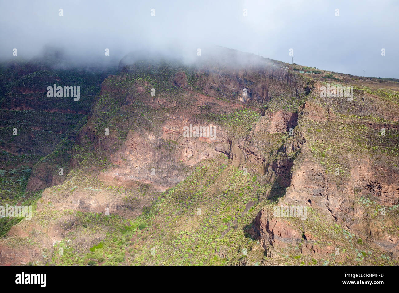 Monument naturel du ravin de la guayadeque Banque de photographies et d ...