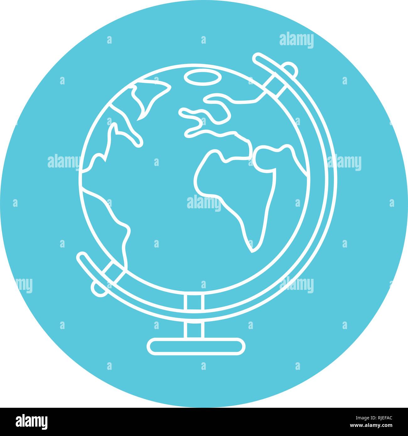 Carte du monde cartoon Image Vectorielle Stock - Alamy