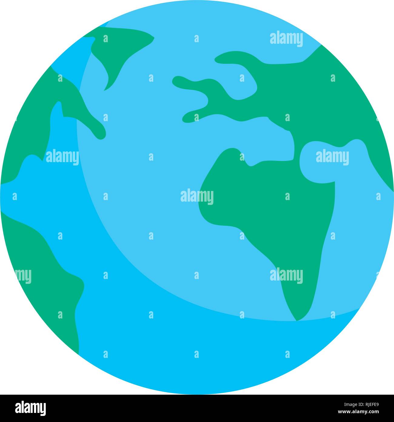 Carte du monde cartoon Image Vectorielle Stock - Alamy