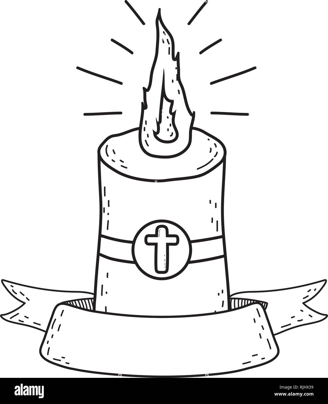 Cierge pascal Banque d'images vectorielles - Alamy