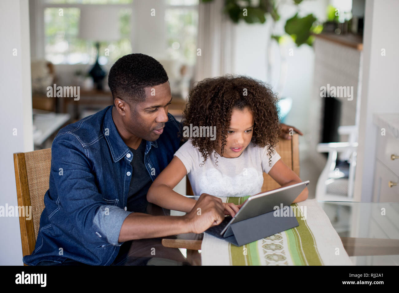 African American Father Daughter Banque De Photographies Et Dimages à
