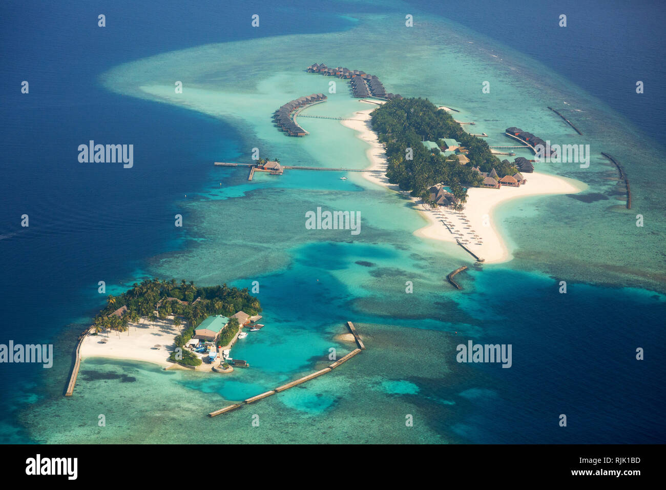 Vue aérienne des maldives Banque de photographies et d’images à haute ...
