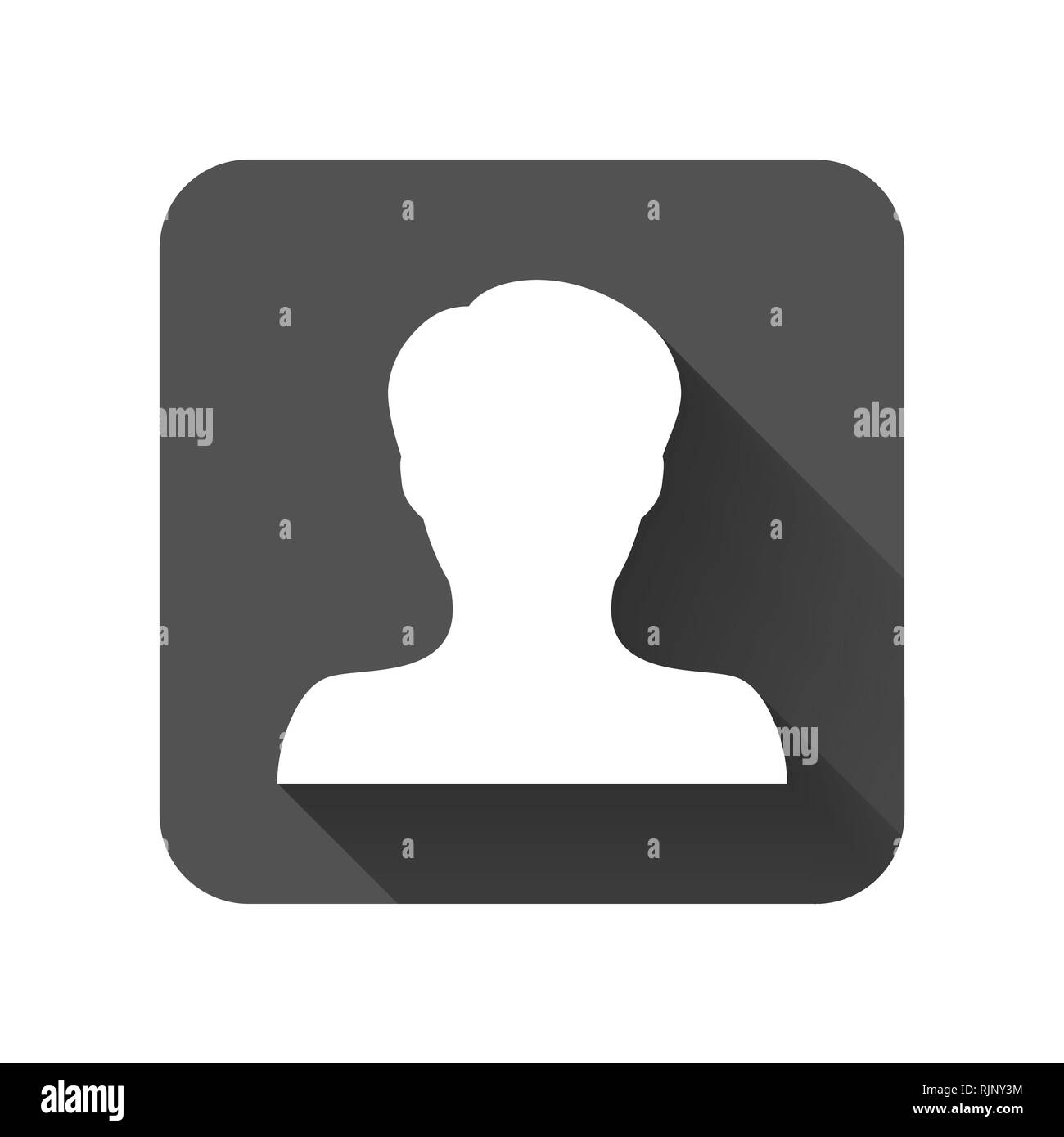 Male avatar profile picture icon Banque d'images noir et blanc - Alamy