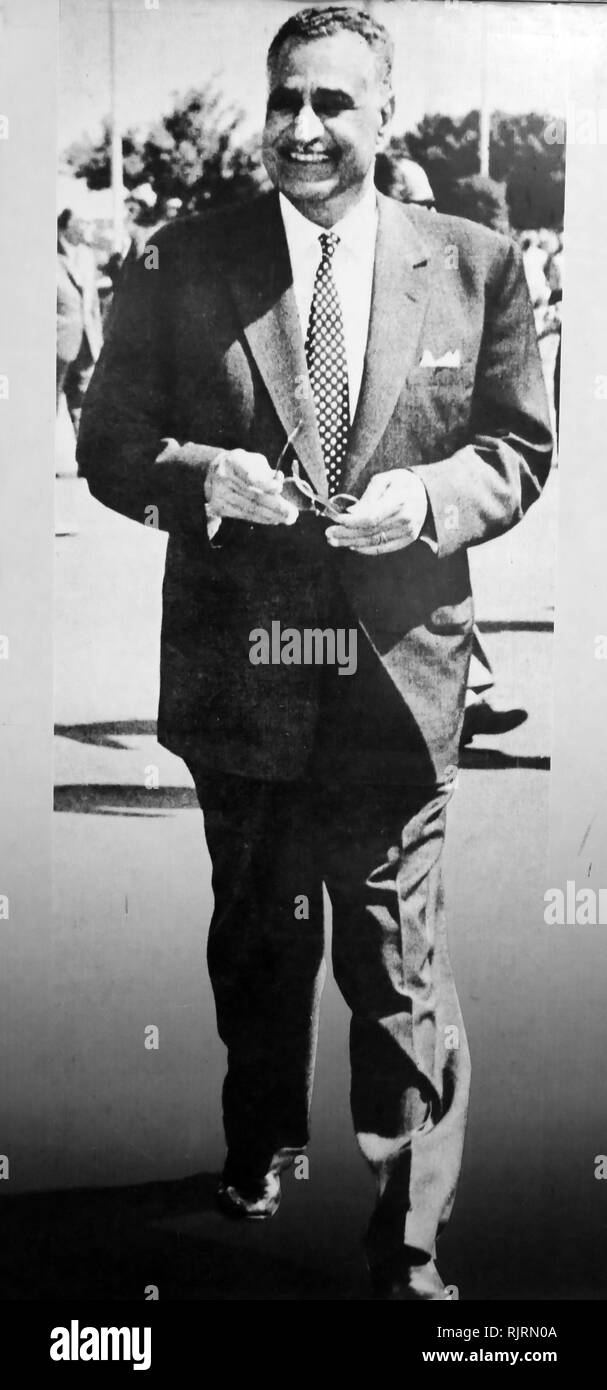Gamal abdel nasser gamal abdel hussein Banque de photographies et d ...