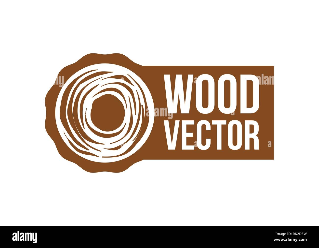 La texture du bois et bois illustration logo symbole Image Vectorielle ...
