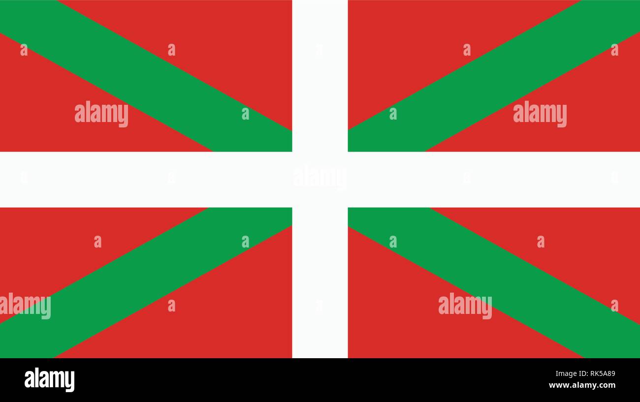 Drapeau du Pays Basque, de la région de l'Espagne. Drapeau province ...