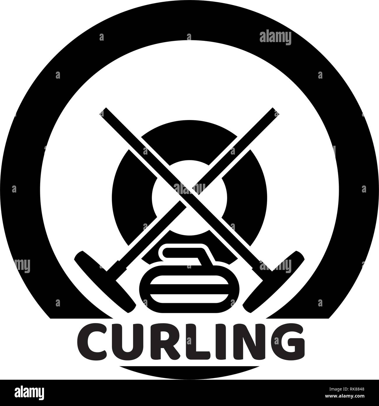 Curling logo Banque de photographies et d’images à haute résolution - Alamy