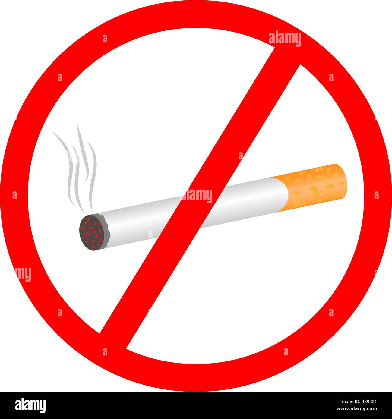 Avertissement Ne pas fumer pictogramme vectoriel vector illustration ...