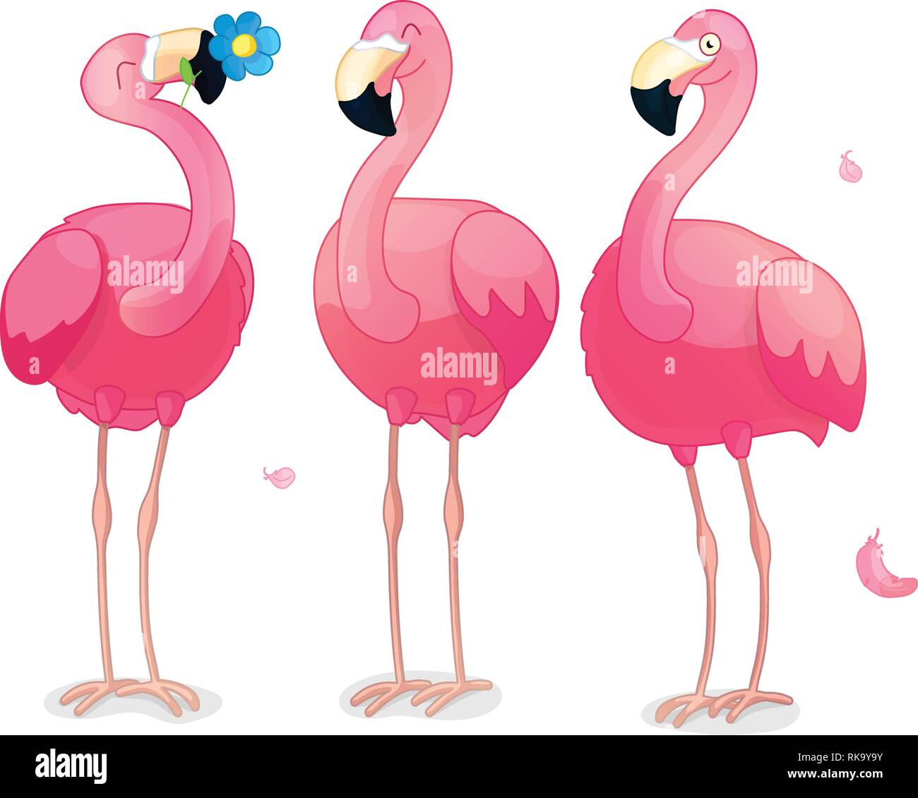 Vector de dibujos animados de flamingo Banque de photographies et d ...