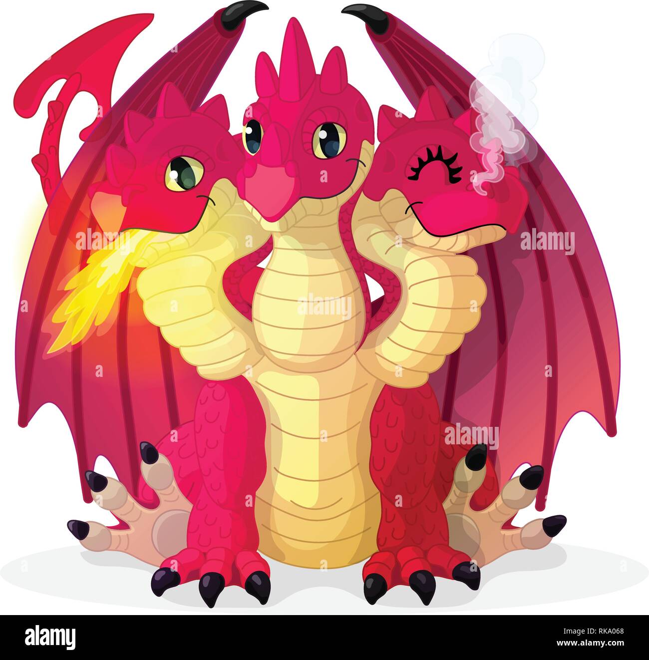 Dessin de dragon rouge Banque d'images vectorielles - Page 2 - Alamy