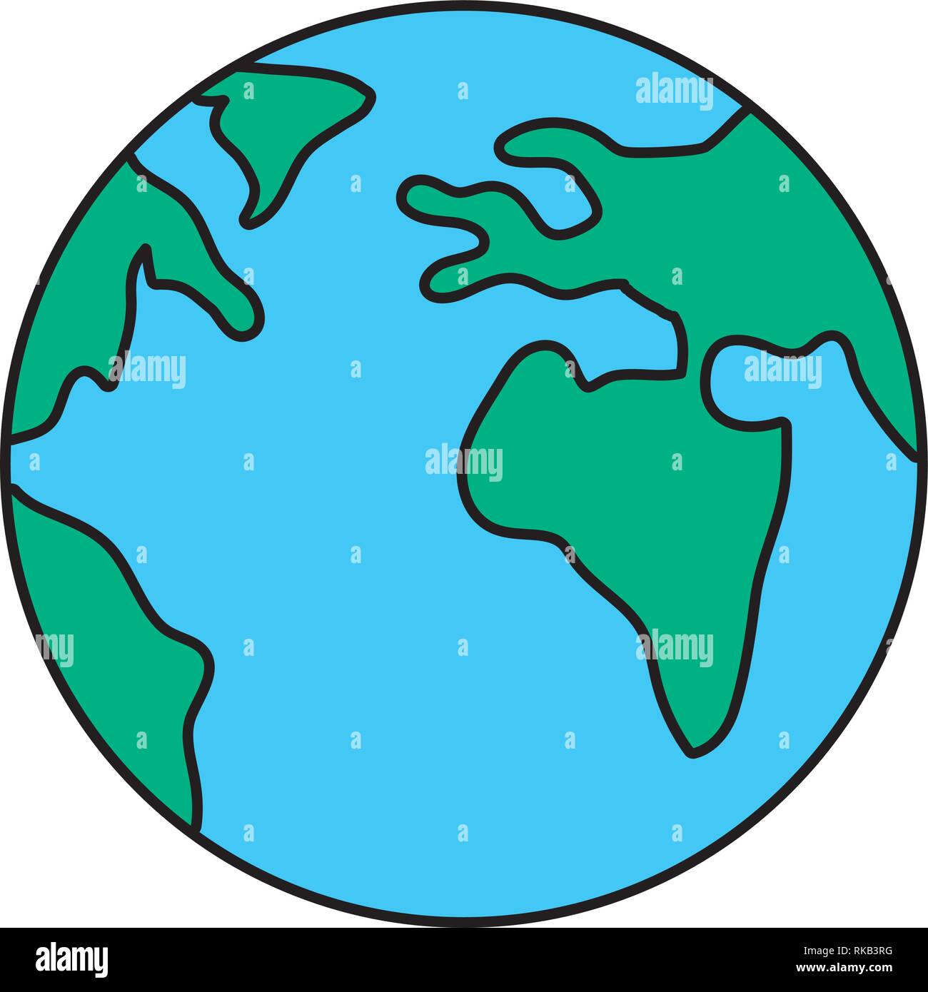 Carte du monde cartoon vector illustration graphic design Image ...