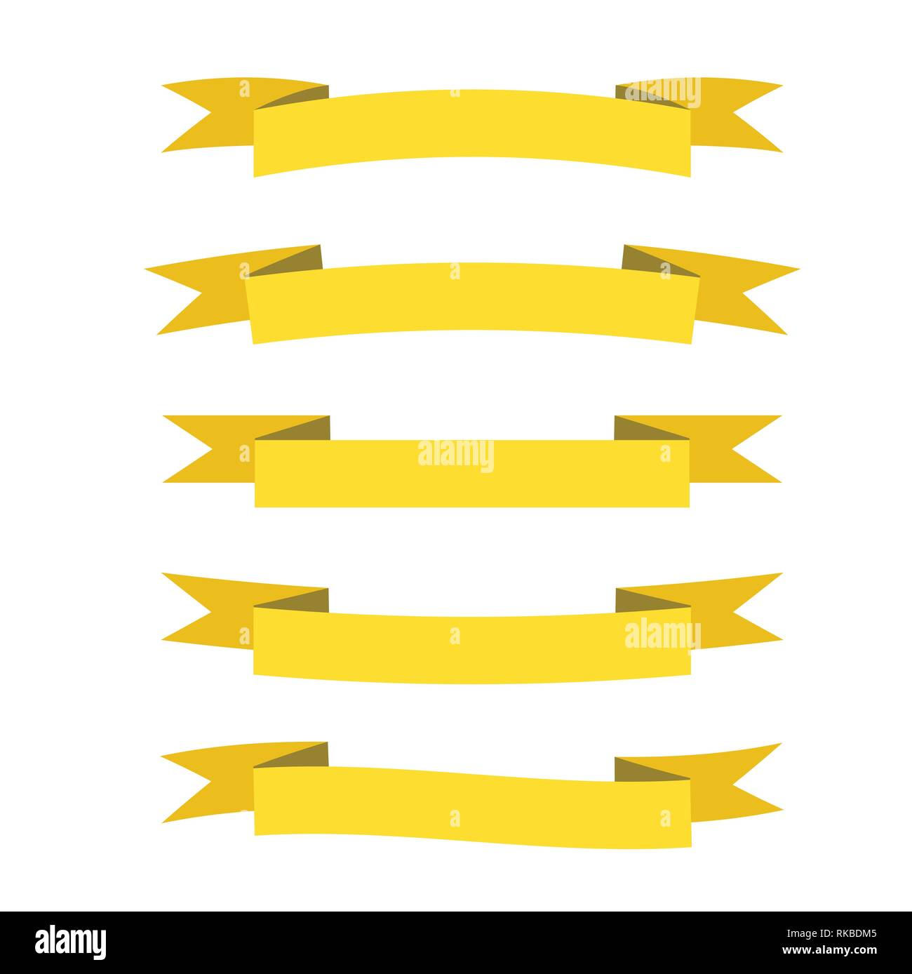Vecteur De Ruban Jaune