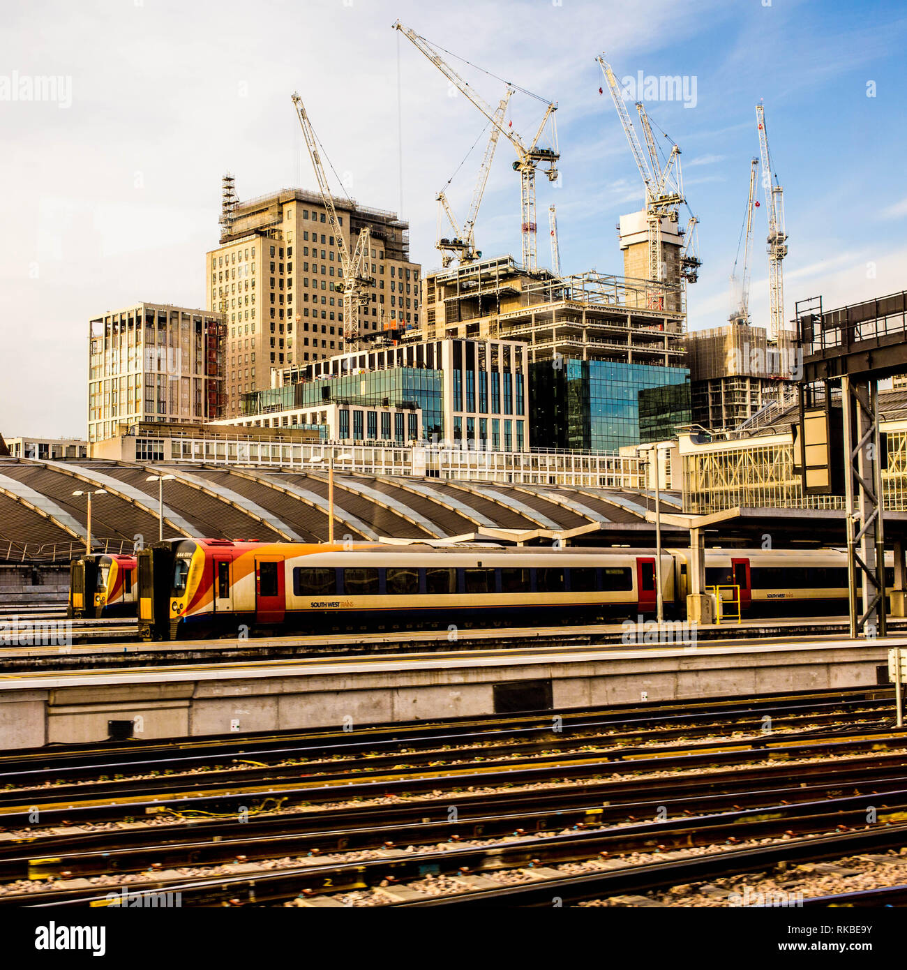 Waterloo station construction Banque de photographies et d’images à ...
