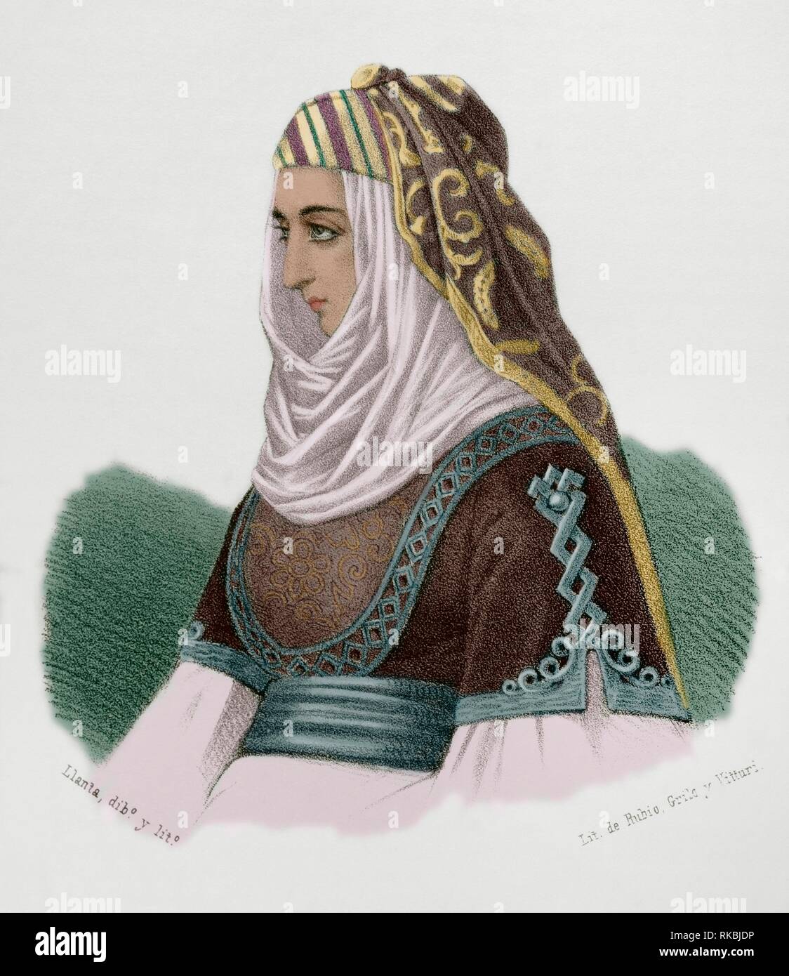 Aisha bint Muhammad ibn al-Ahmar (siglo XVI). Reina de Granada, llamada ...