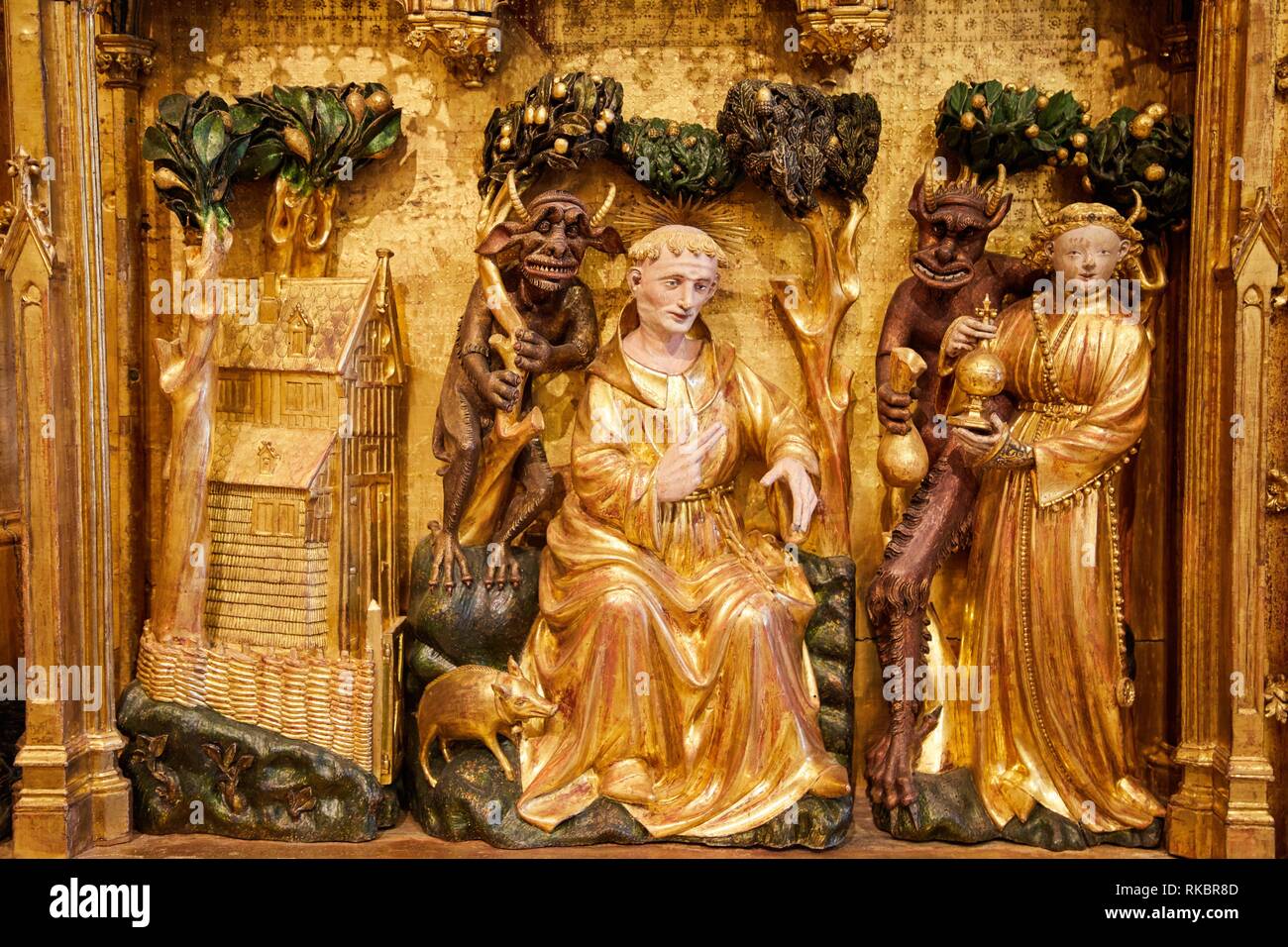 Retable des Saints et martyrs, Salle des Retables de la chartreuse de Champmol, Jacques de ...