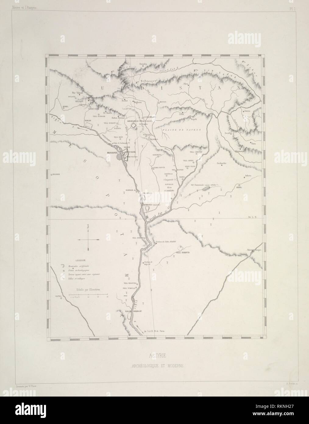 Carte de l'assyrie Banque de photographies et d’images à haute ...