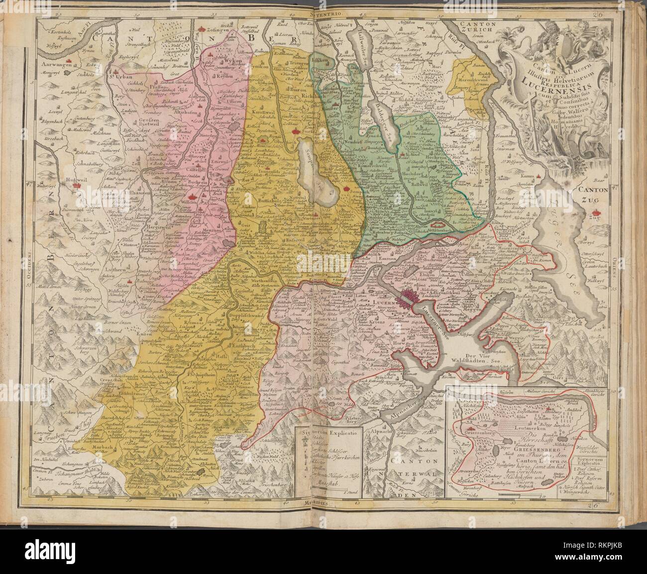 Luzern map Banque de photographies et d’images à haute résolution - Alamy