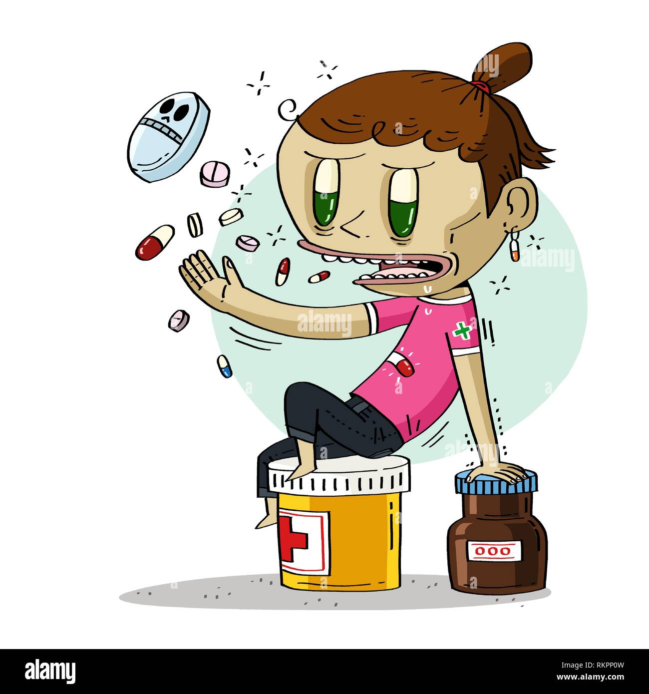 La maladie et la maladie - des problèmes de santé connexes, concept ...