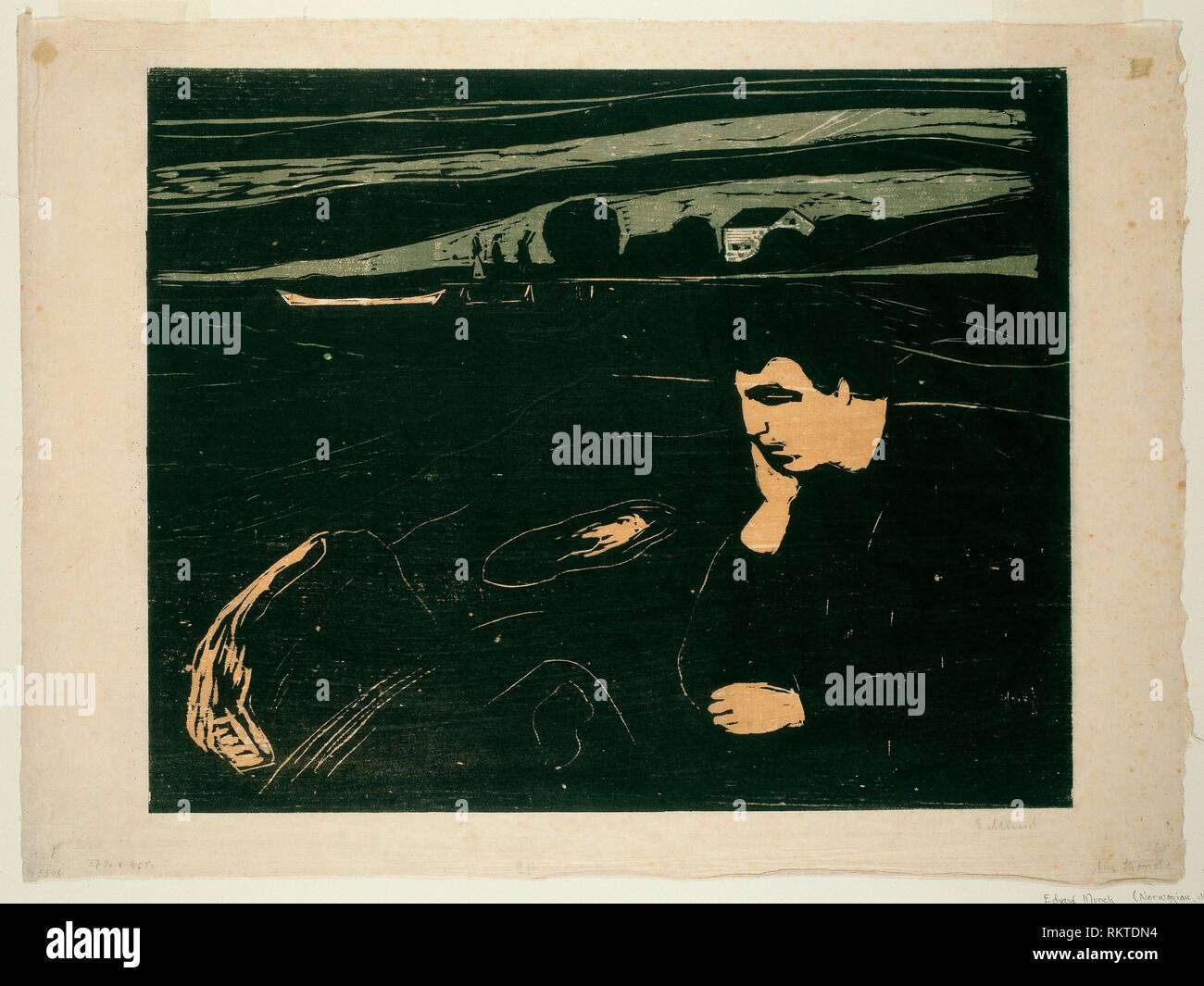 Mélancolie Edvard Munch Banque Dimage Et Photos Alamy