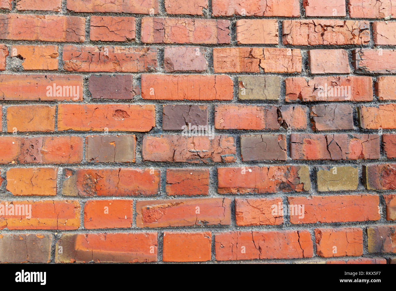 Mur de briques rouges rustiques Banque de photographies et d’images à ...