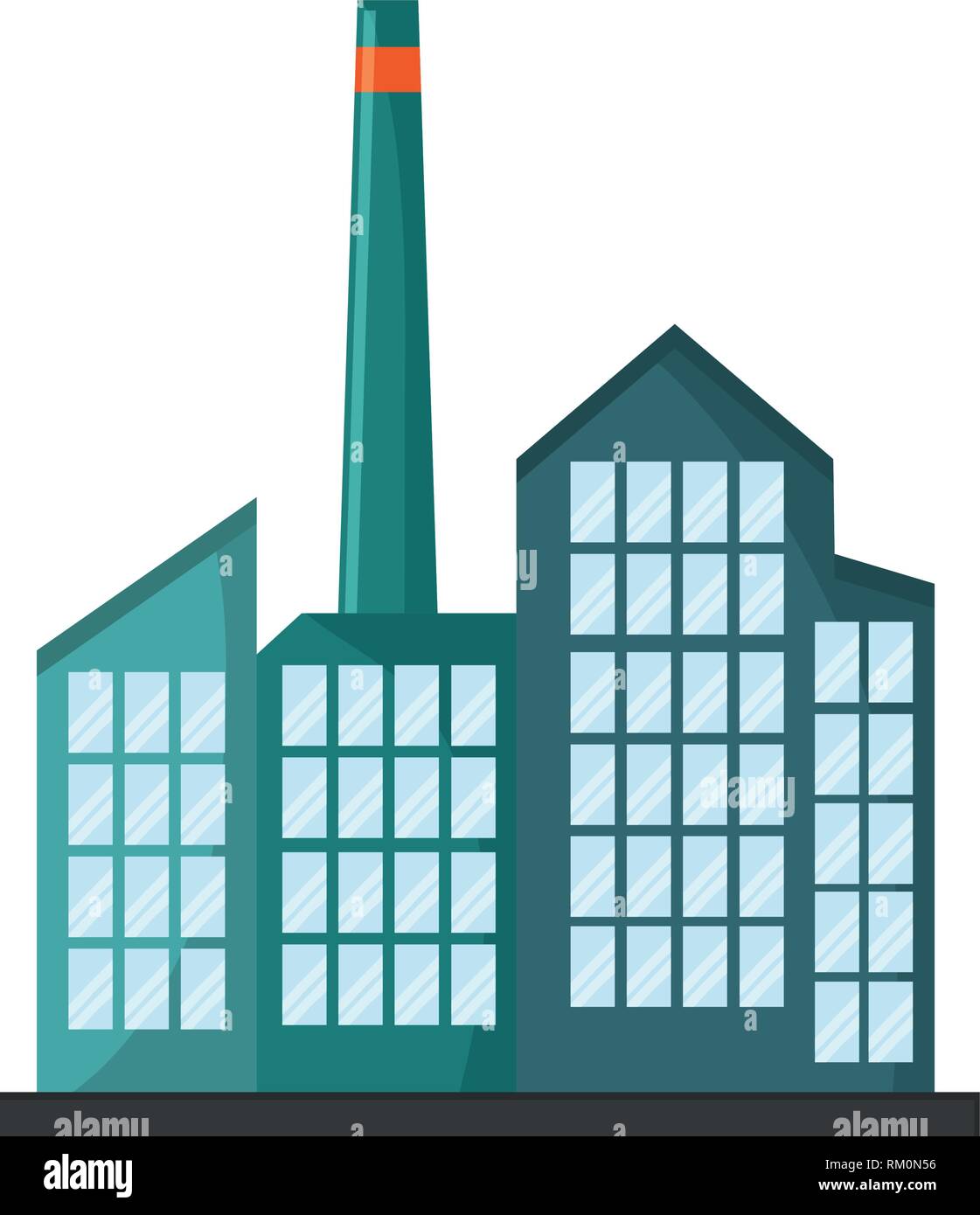 Cartoon building factory structure Banque d'images vectorielles - Alamy