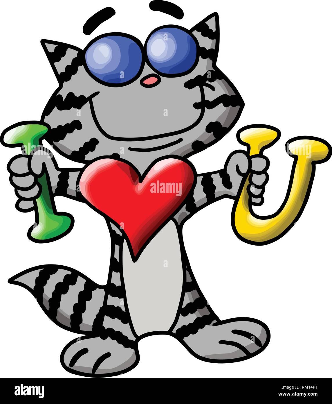 Chat de dessin animé Banque de photographies et d’images à haute ...