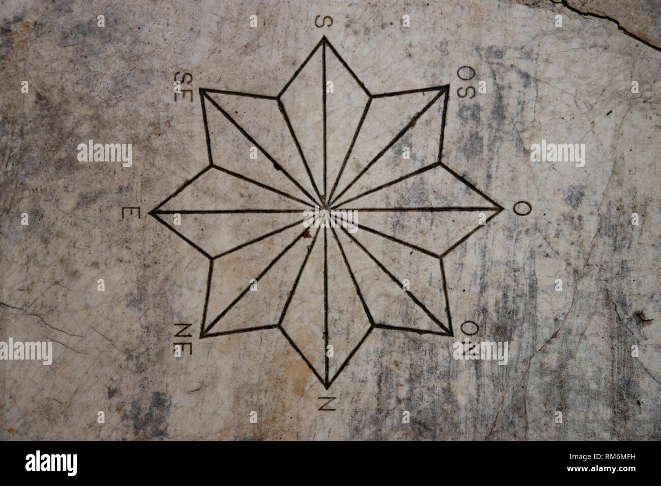 Compass rose graphic Banque de photographies et d’images à haute ...