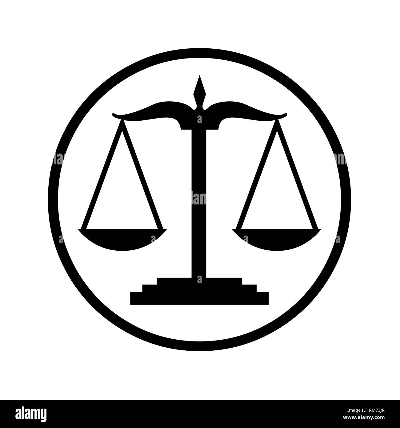 Symbole pèse personne Banque d'images noir et blanc - Alamy