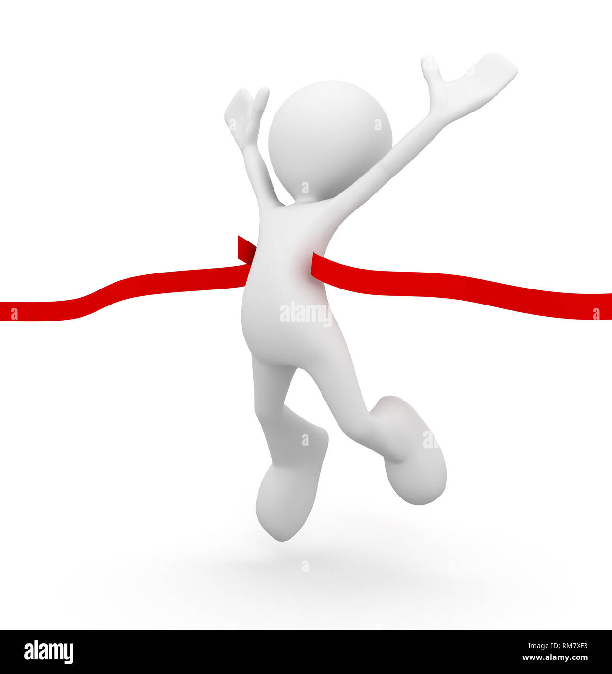 Cartoon illustration start finish line Banque d'image et photos - Alamy