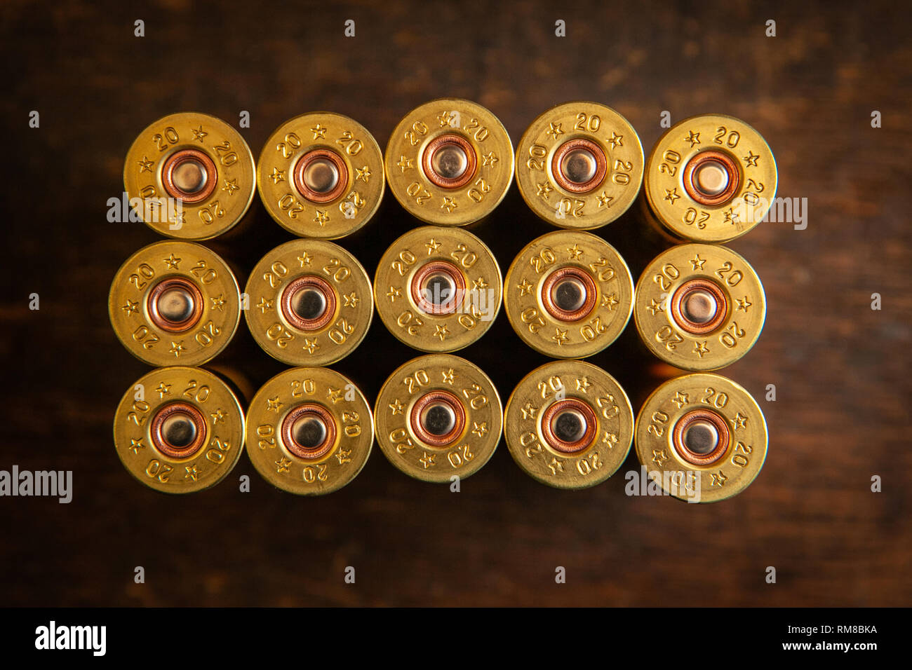 Vieilles cartouches de fusil de chasse Banque de photographies et d ...