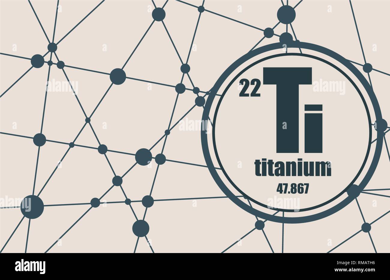 Titane chemical symbol Banque d'images vectorielles - Alamy