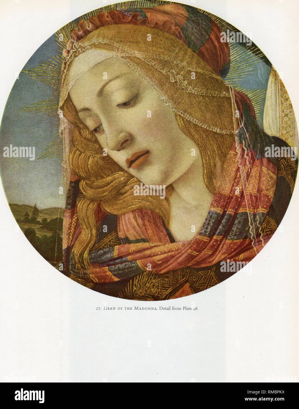 Botticelli kopf der madonna Banque de photographies et d’images à haute ...