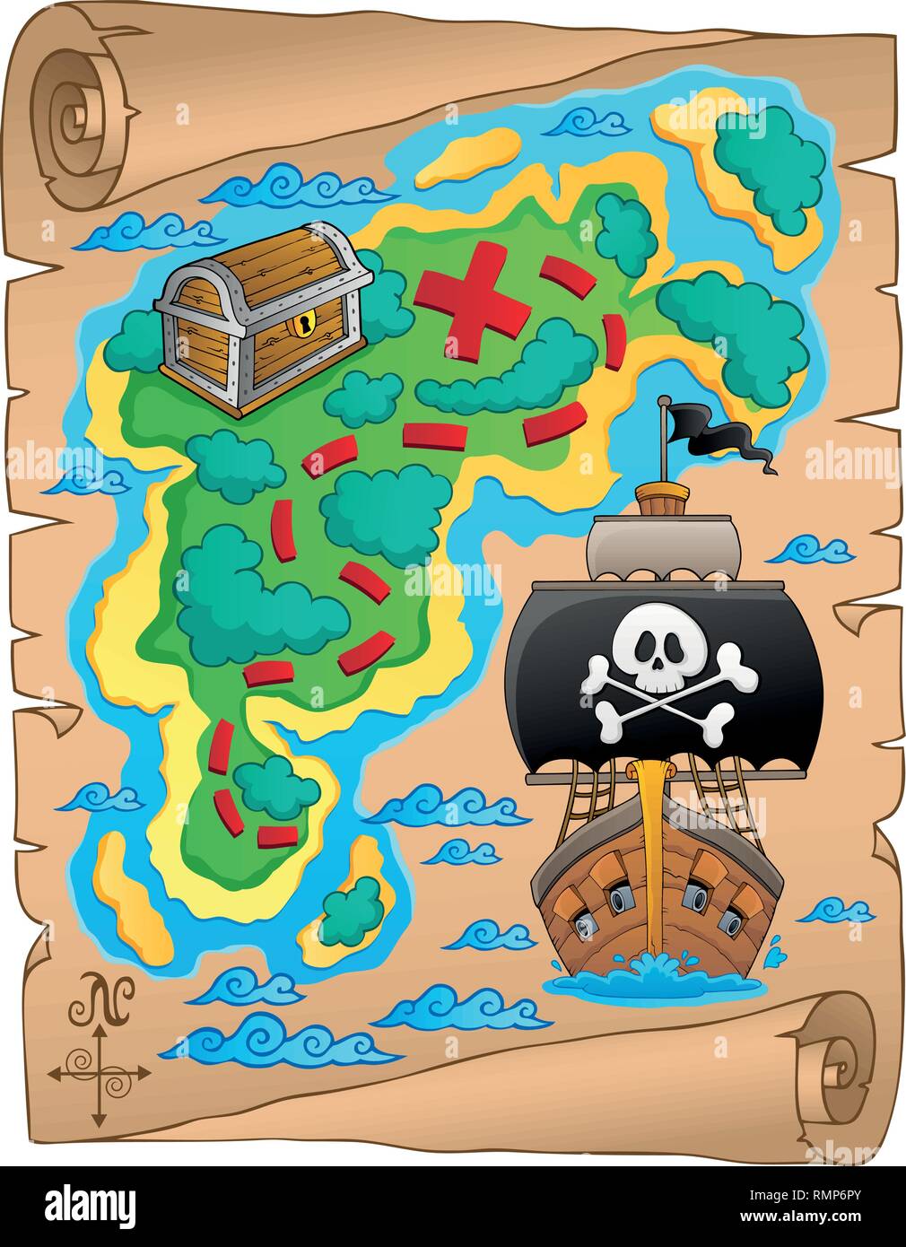 Carte pirate Banque de photographies et d’images à haute résolution - Alamy