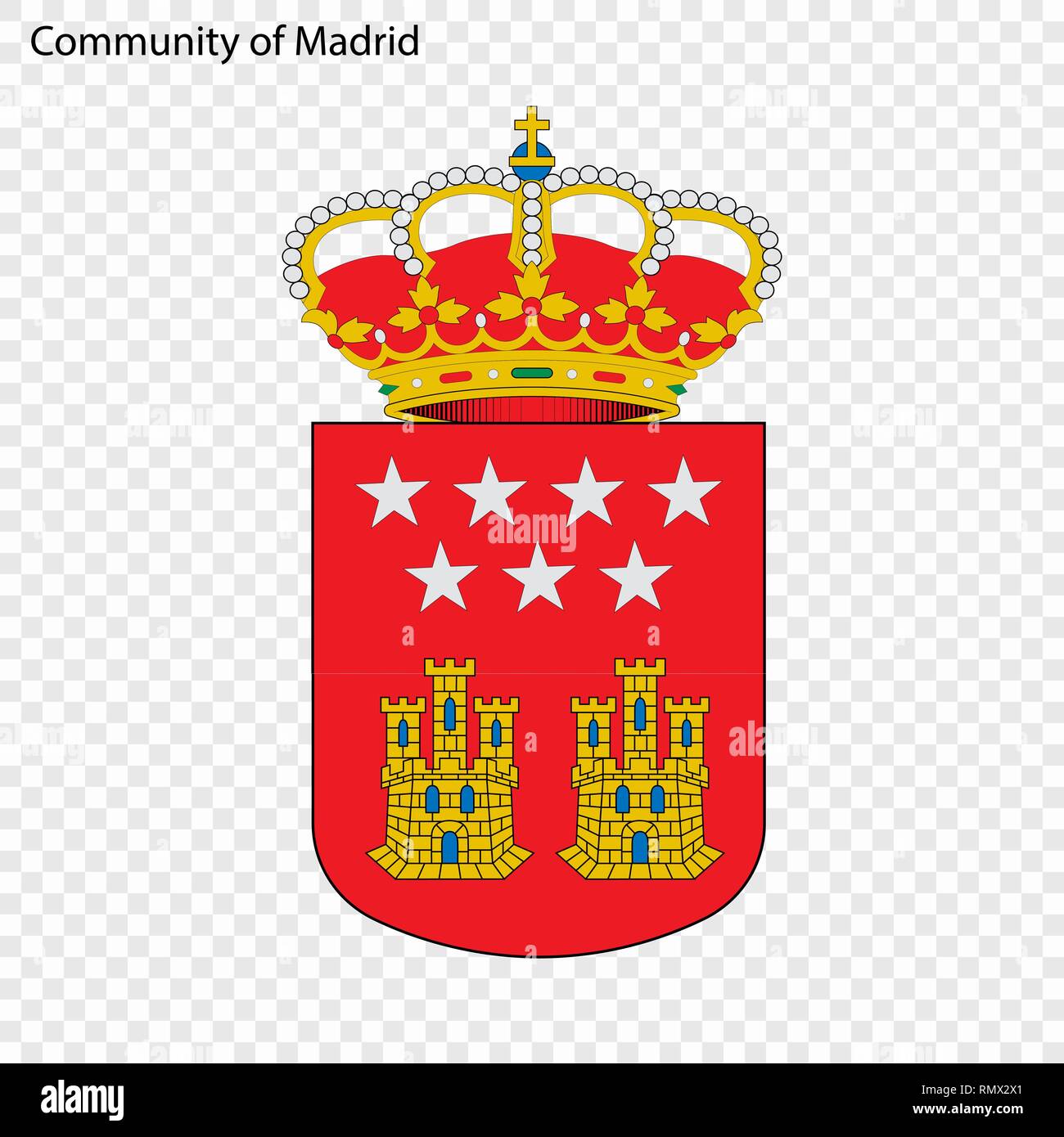 Armoiries de madrid Banque d'images vectorielles - Alamy