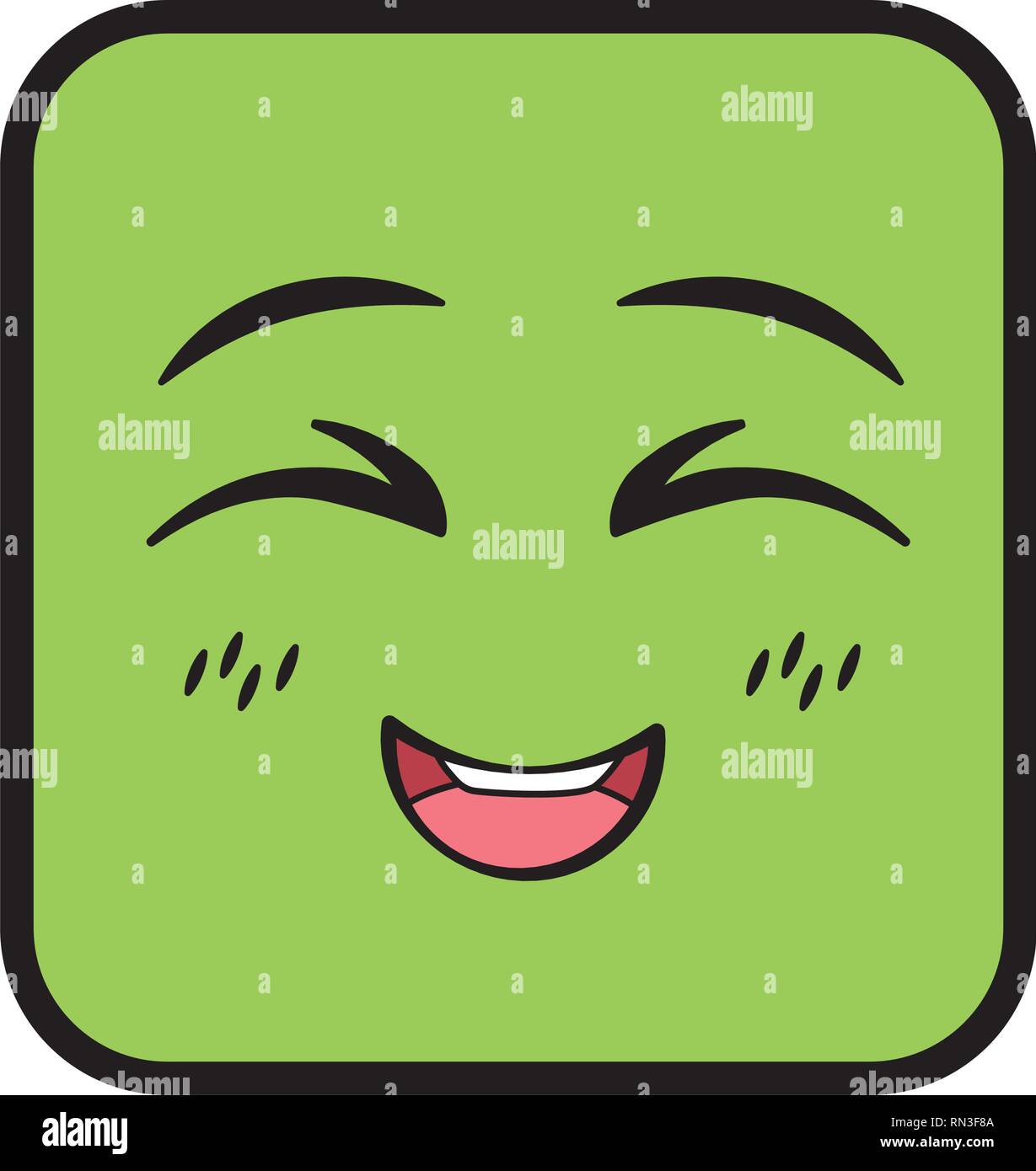 Smiley Emoticon Facial Expression Joy Banque d'images vectorielles - Alamy