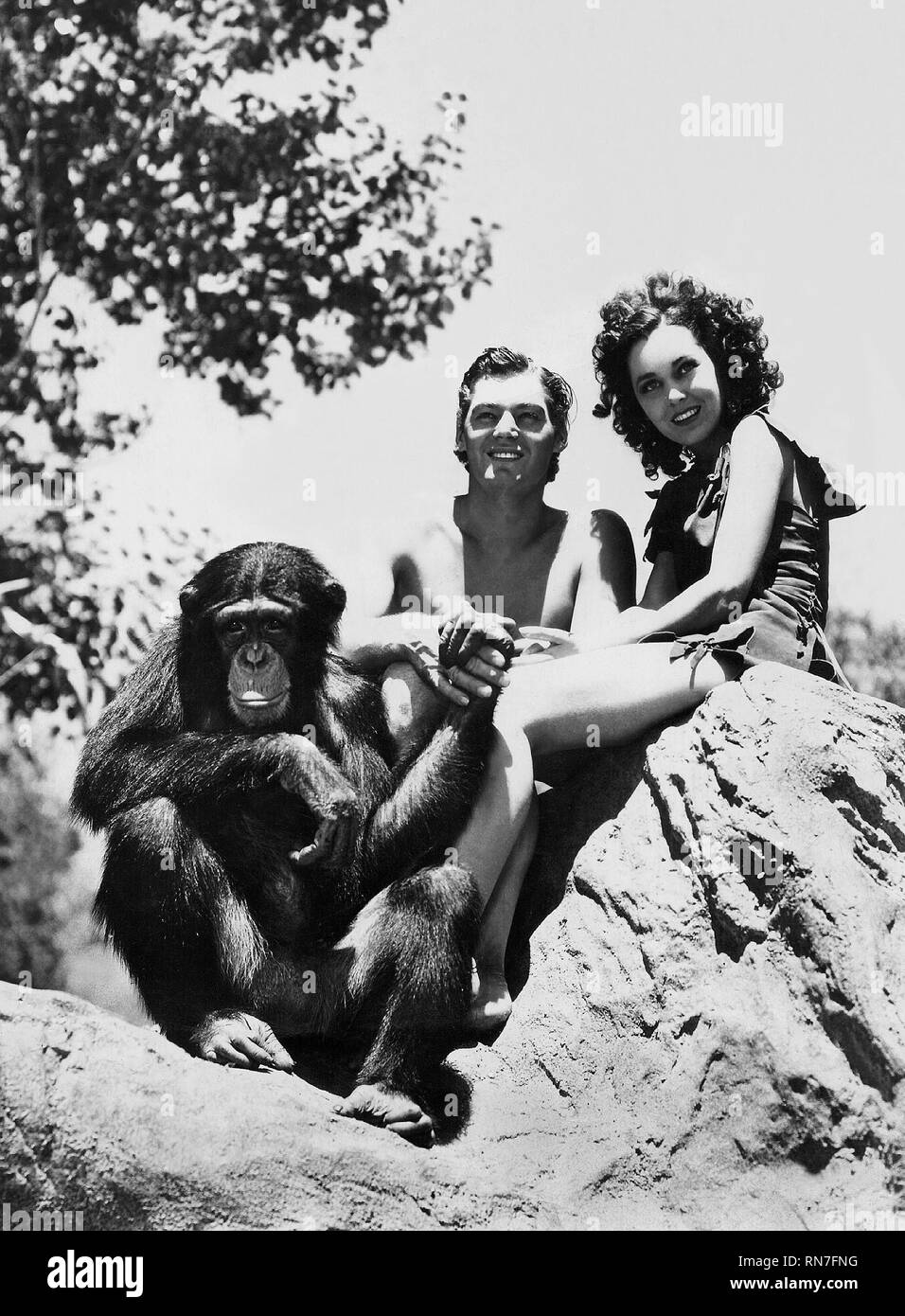 Tarzan Film Tarzan Banque d'images noir et blanc - Alamy