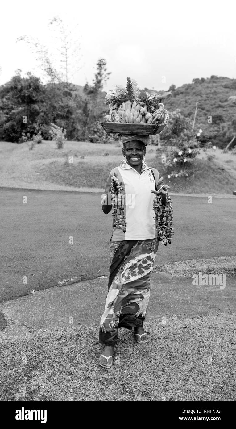 Femme afro colombienne Banque d'images noir et blanc - Alamy