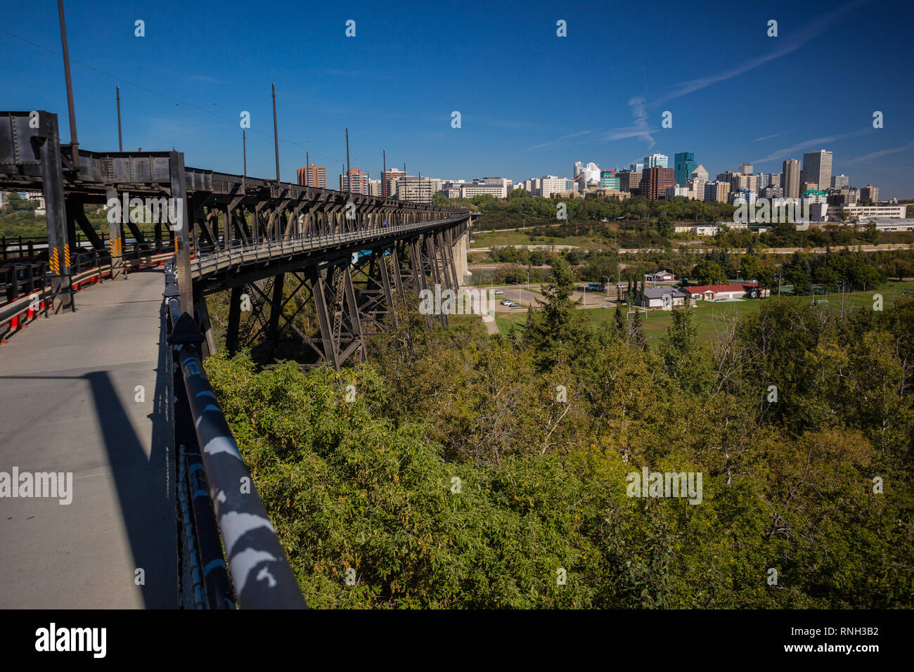 Pont historique de haut niveau edmonton Banque de photographies et d ...