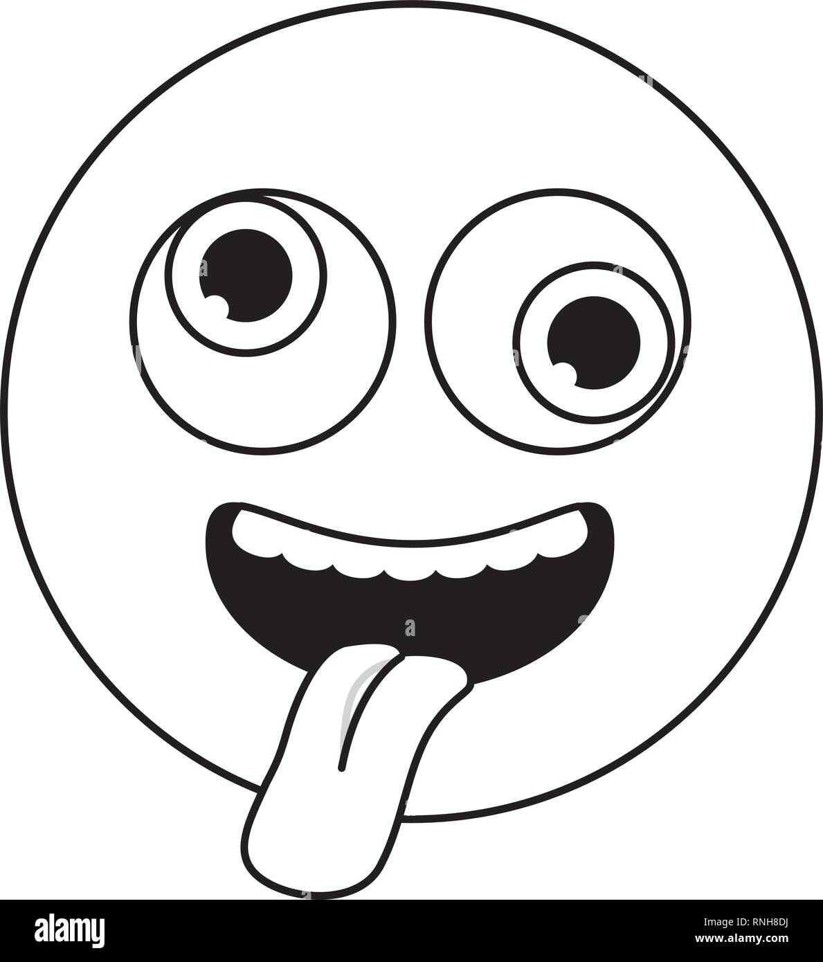 Smiley rigolo emoji Image Vectorielle Stock - Alamy