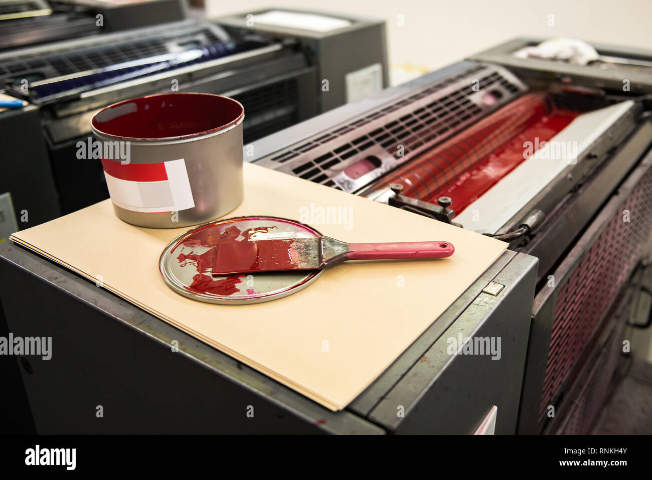 Offset printing machine Banque de photographies et d’images à haute ...