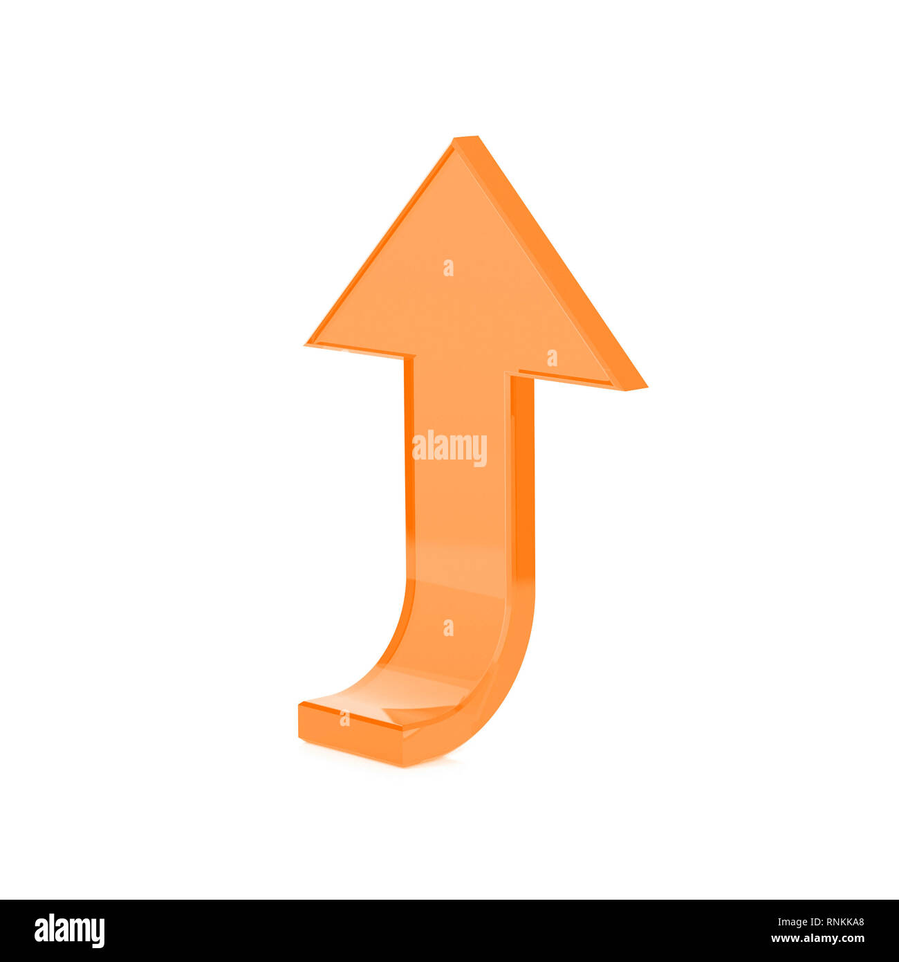 Flèche orange Banque d'images détourées - Alamy