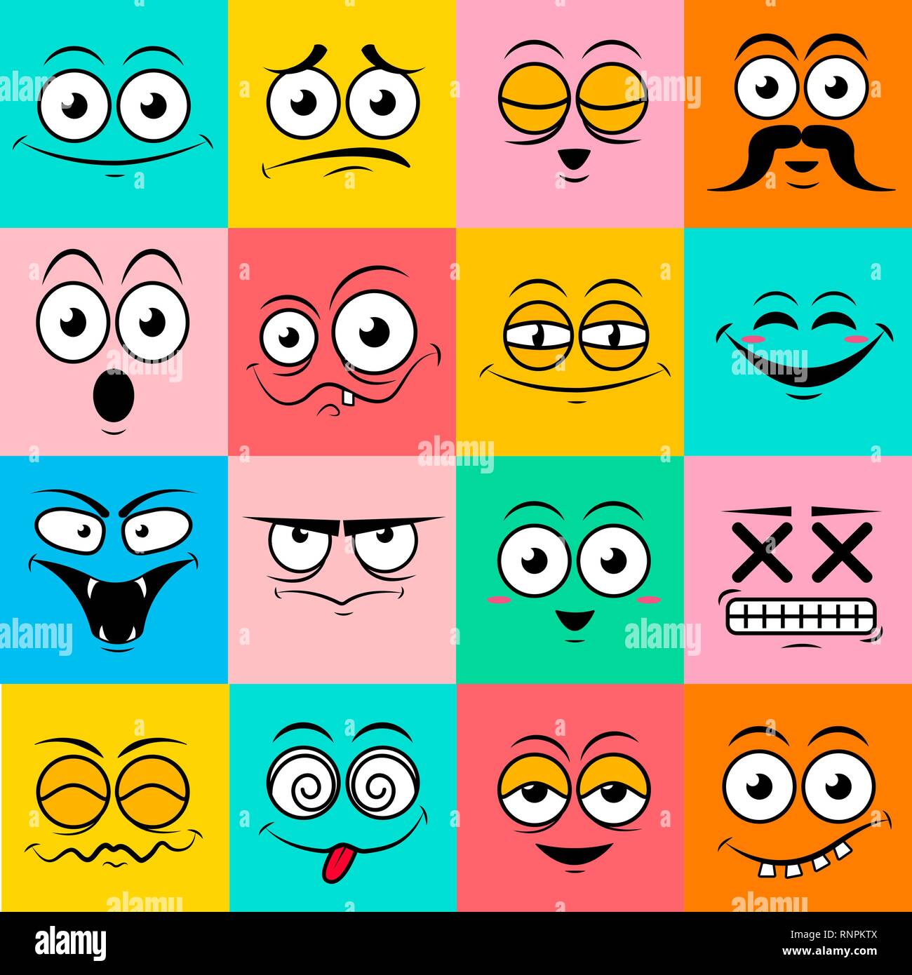 Emotion emotions smiley illustration Banque de photographies et d ...