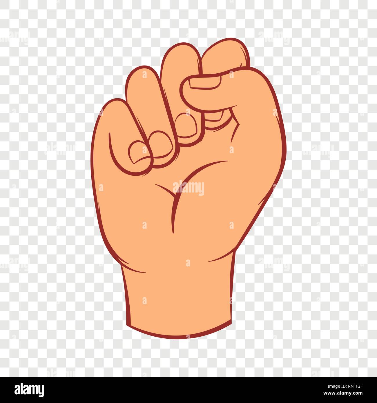 Fist Hand Cartoon Banque d'image et photos - Alamy