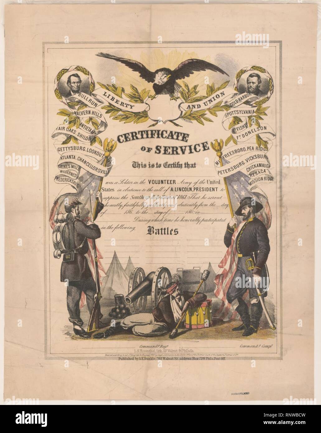 Certificat de service militaire Banque de photographies et d’images à ...