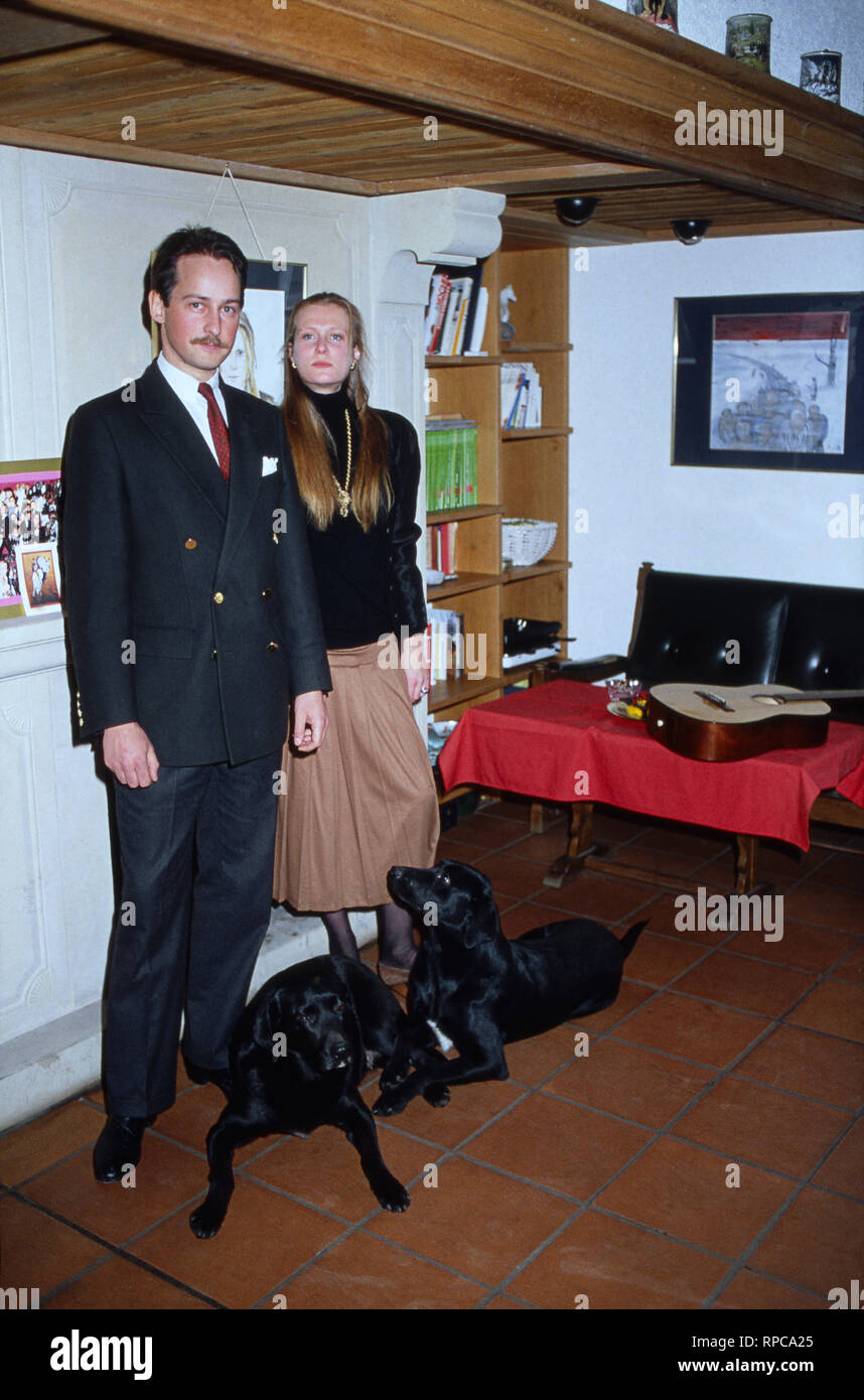 Rudolph Prinz von Croy mit Ehefrau Alexandra à Dülmen, Allemagne 1989 ...